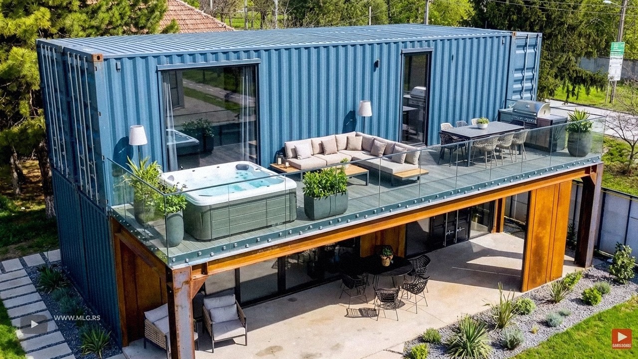 Building A 2 Floor Shipping Container Home With A Terrace Start To