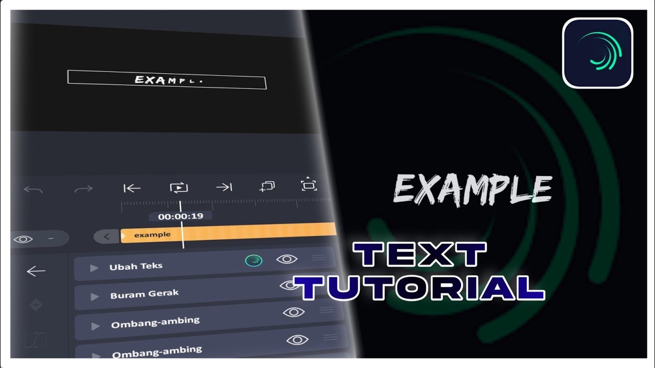 Tutorial Teks Di Alight Motion Youtube