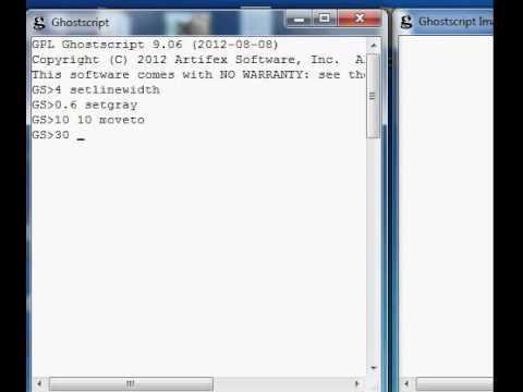 Ghostscript Draw Youtube