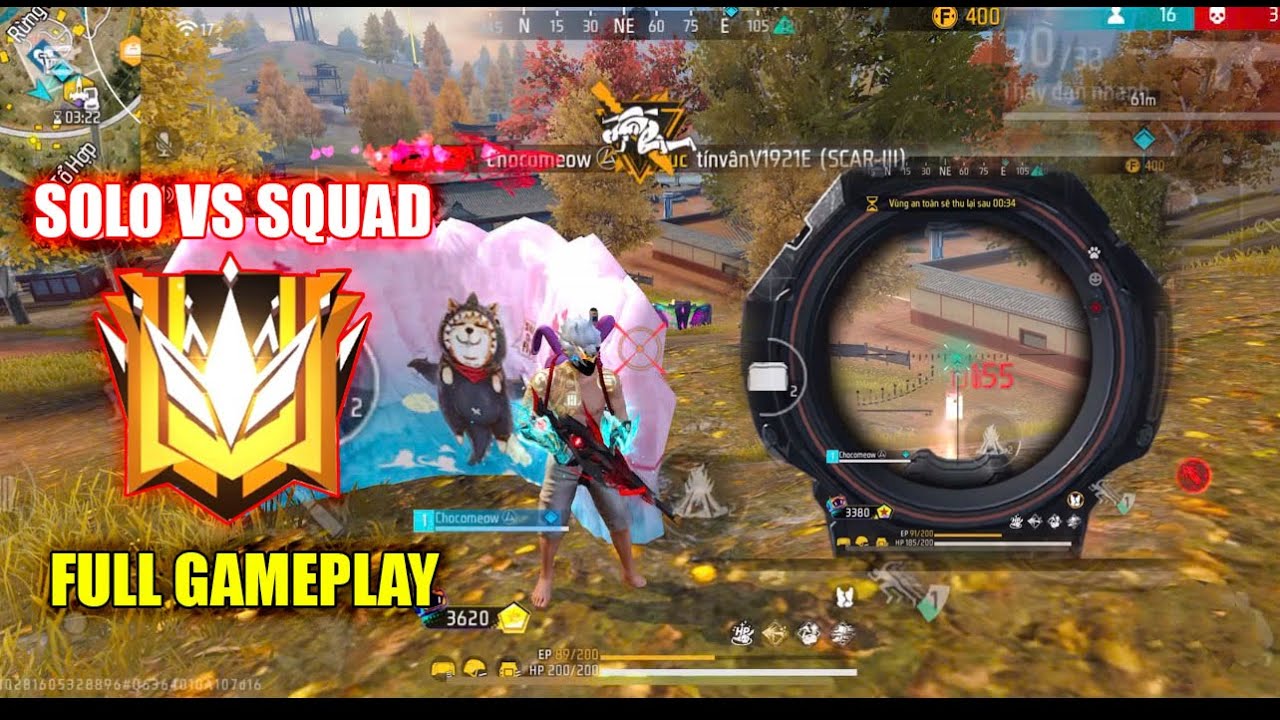 Solo Vs Squad Full Gameplay âš Youtube