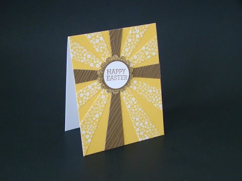 Sunburst Thinlits Easter Cross Card Youtube