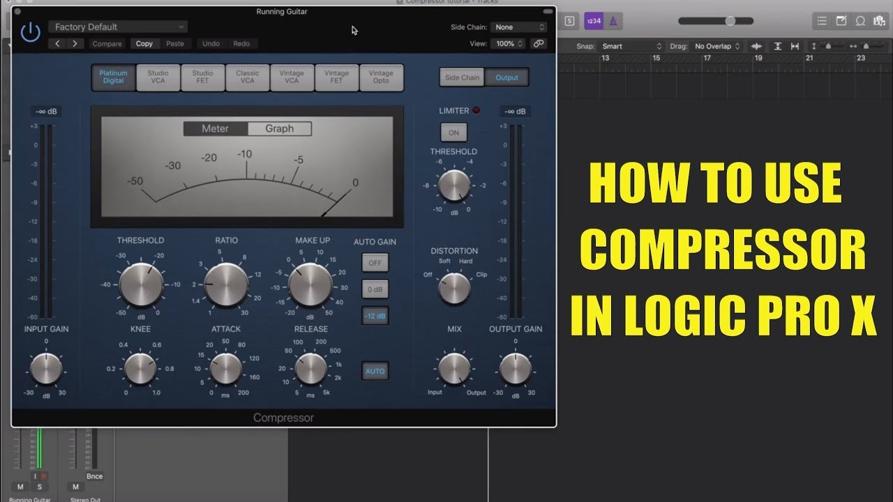 How To Apply Compressor In Logic Pro X Logic Pro X Tutorial