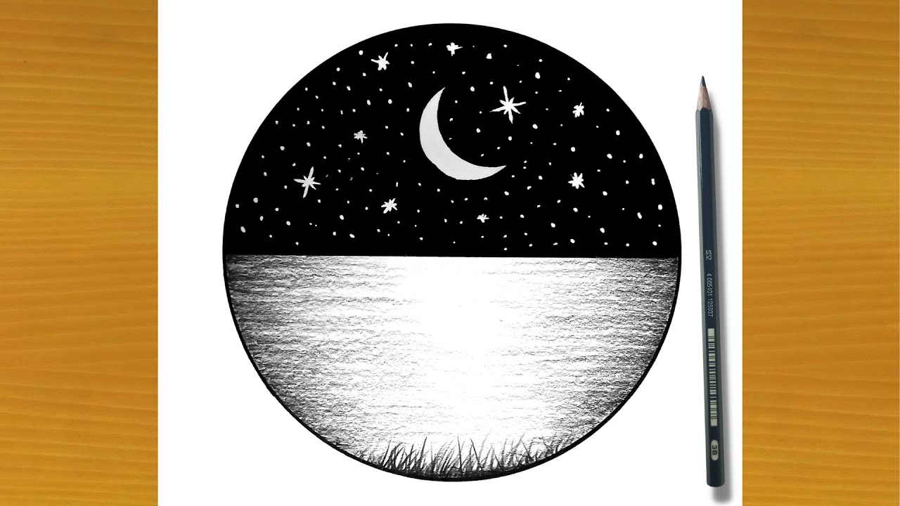 How To Draw A Night Sky In A Few Easy Steps Drawing Tutorial For – Postgray