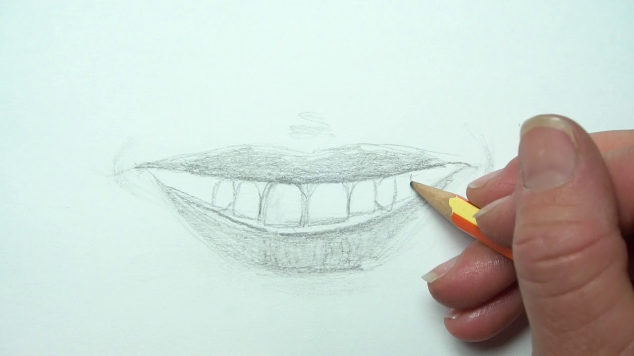How To Draw A Smile Mouth Lips Teeth Lipstutorial Org