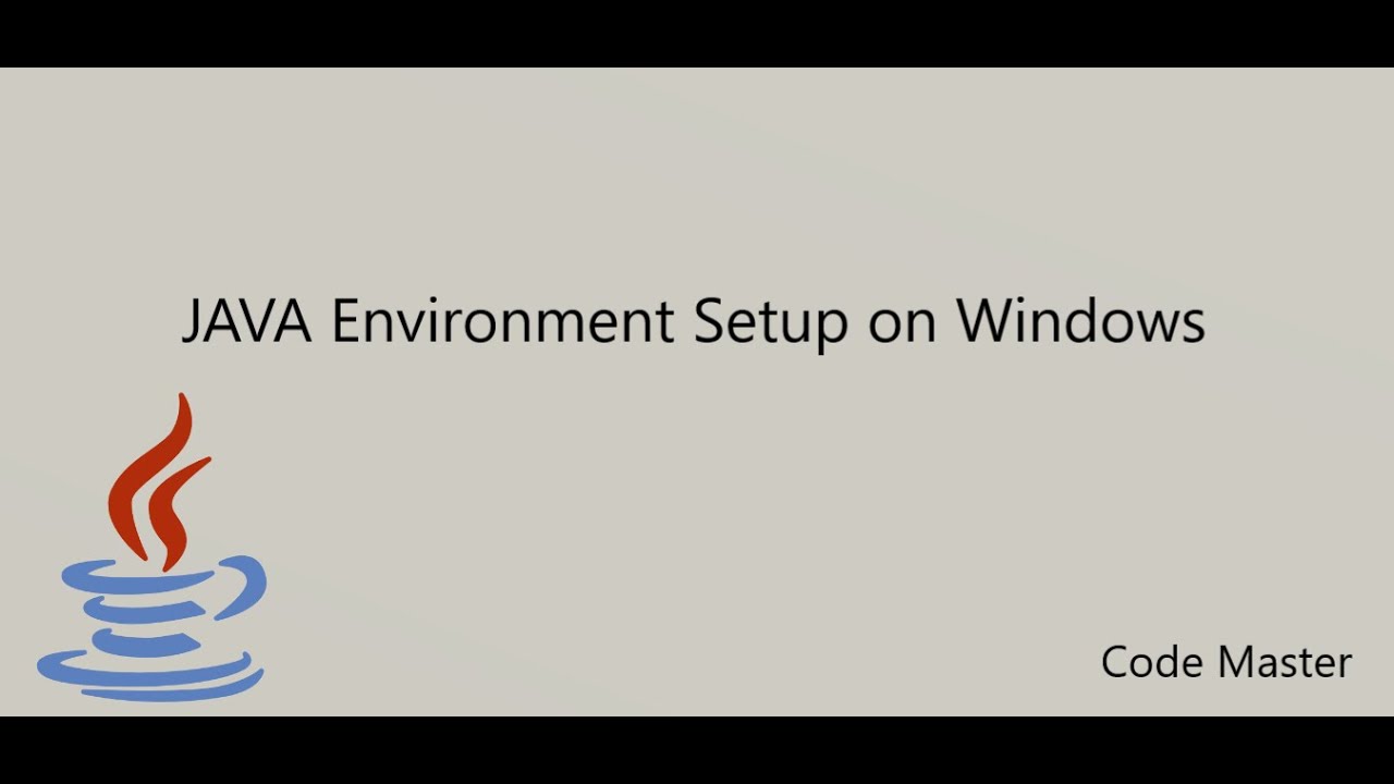 Java Environment Setup On Windows Youtube