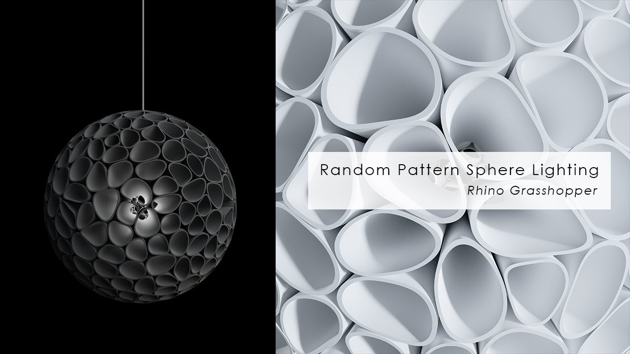 Random Pattern Sphere Lighting Rhino Grasshopper Tutorial Youtube