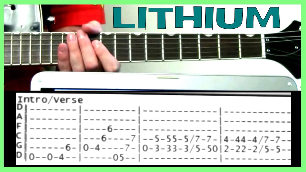 Lithium Guitar Chords
