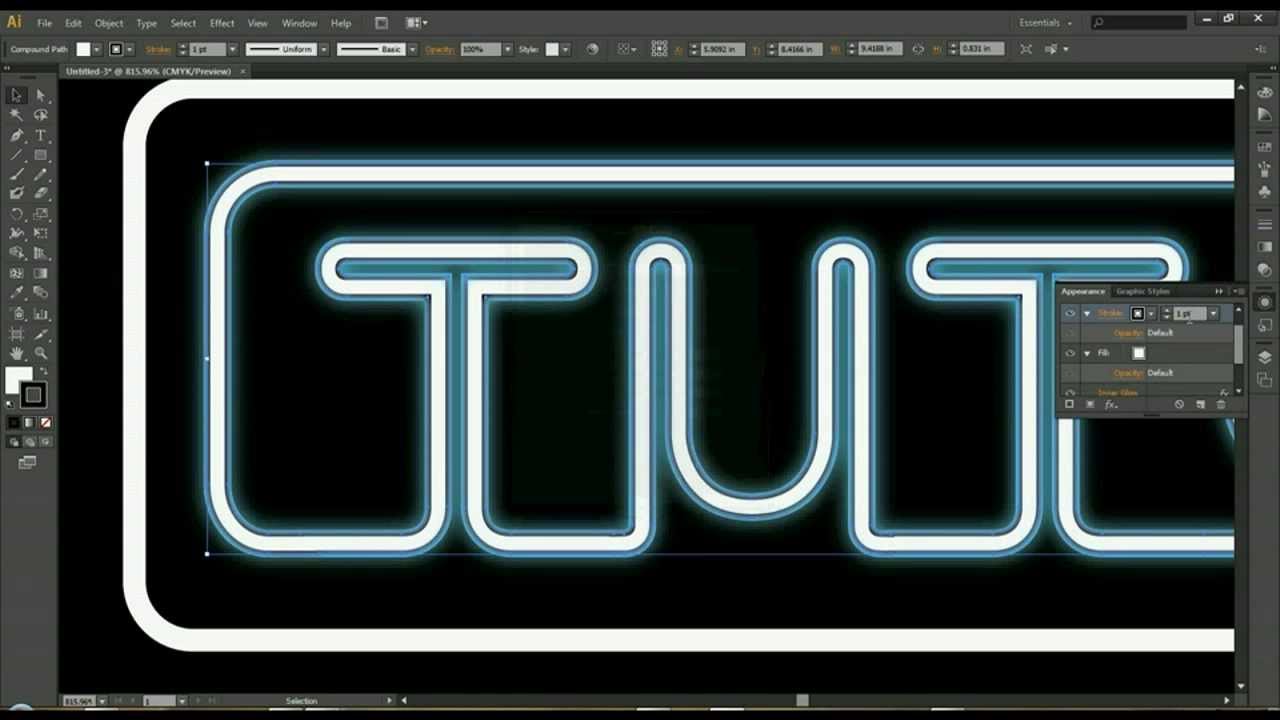 Illustrator Text Effects Tutorial Youtube