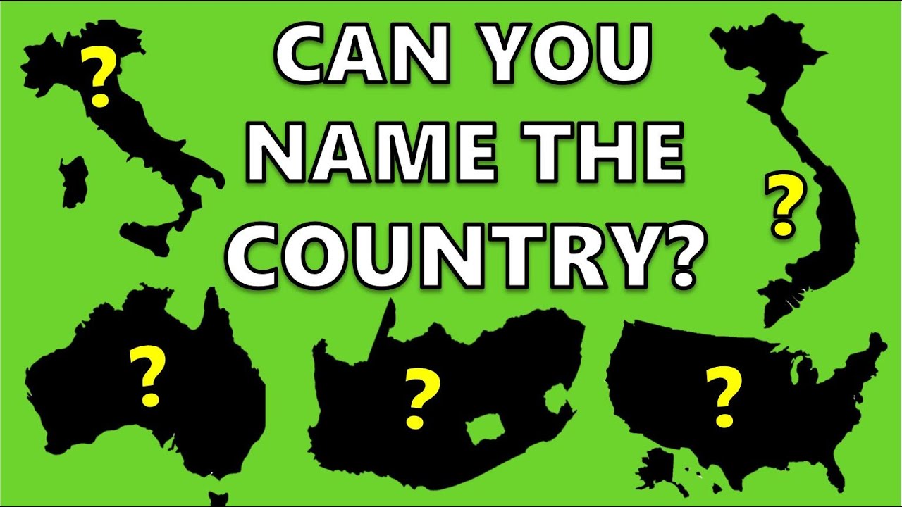 See If You Can Name The Country By It S Shape Youtube