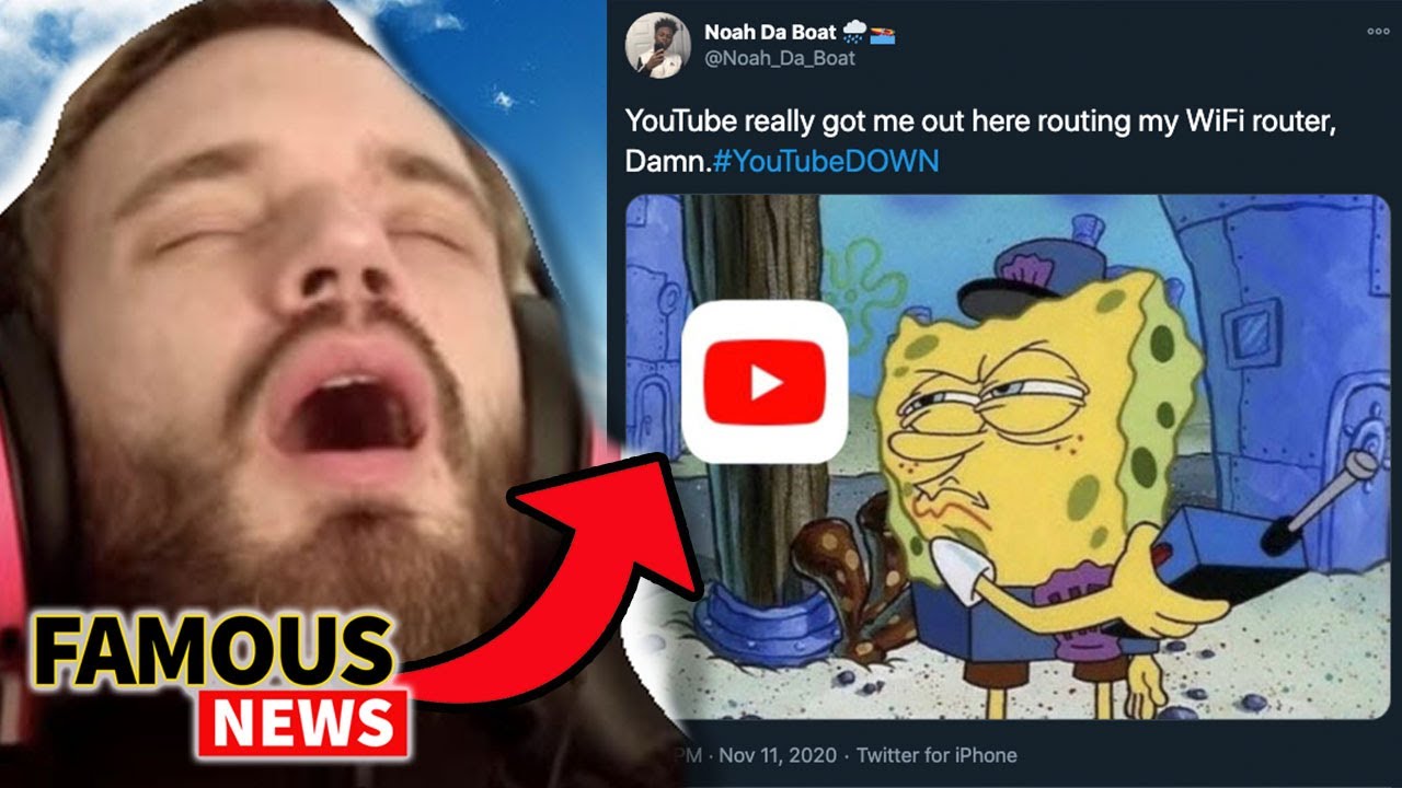 Why Youtube Went Down Yesterday Famous News Youtube