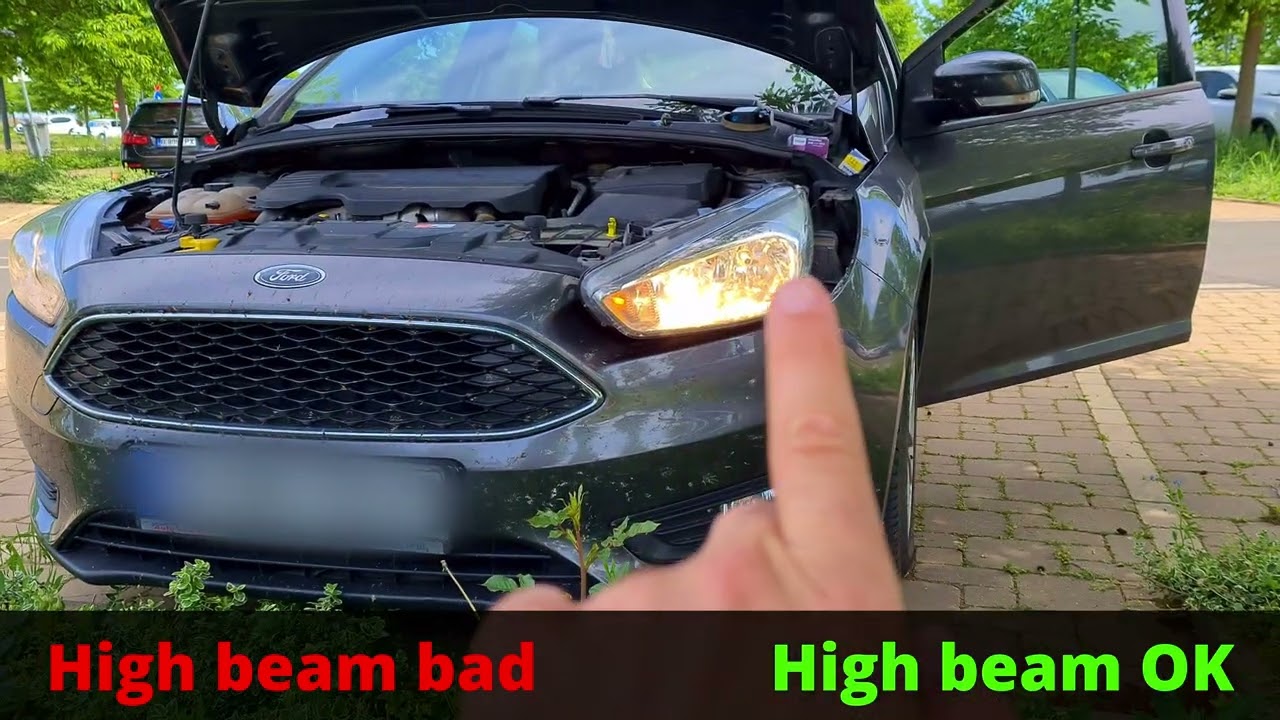 Ford Focus 2016 Headlight Bulb Replacement Position Light Low And