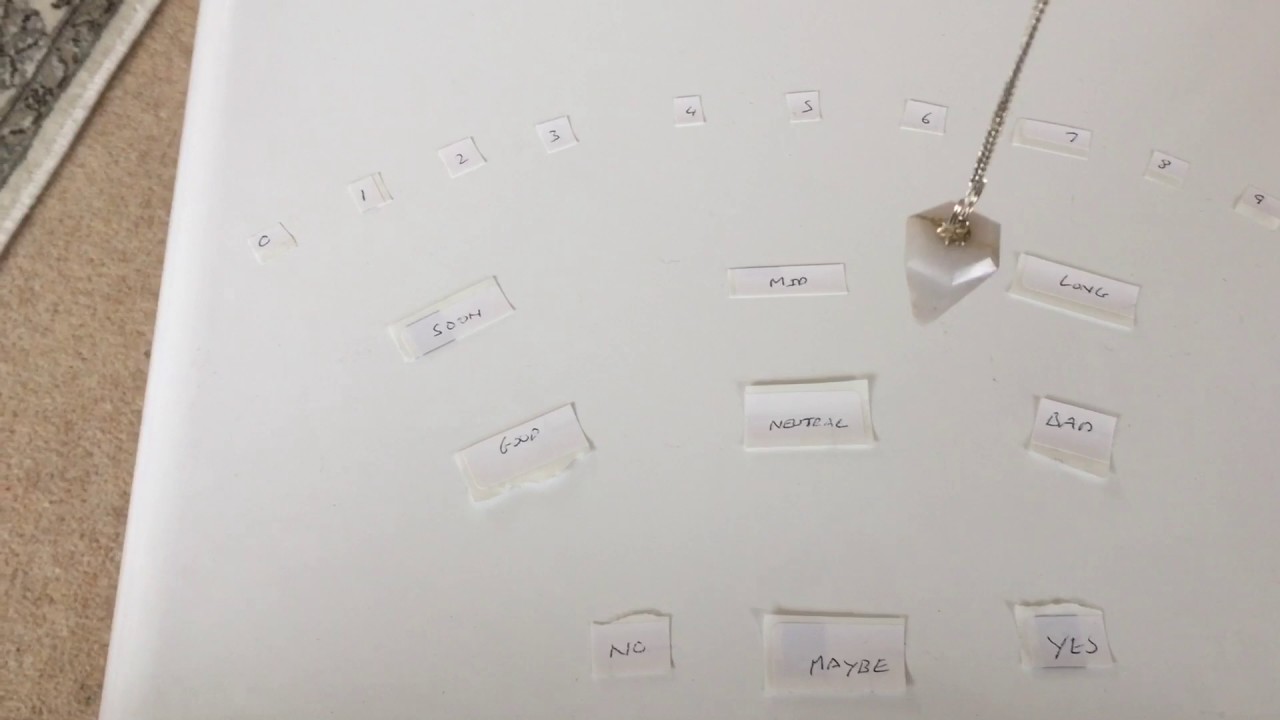 How To Use A Pendulum With Pendulum Board Youtube