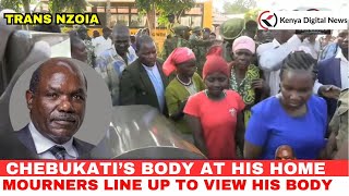 Chebukati S Body Arrives In The Village Mourners Line Up To View Ahead ...