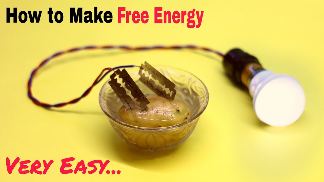 How To Make A Free Energy Electric Generator Easy Science Project