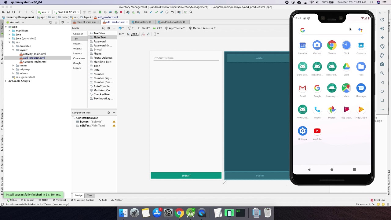 Android Studio Tutorial Part 3 2020 Edition Youtube