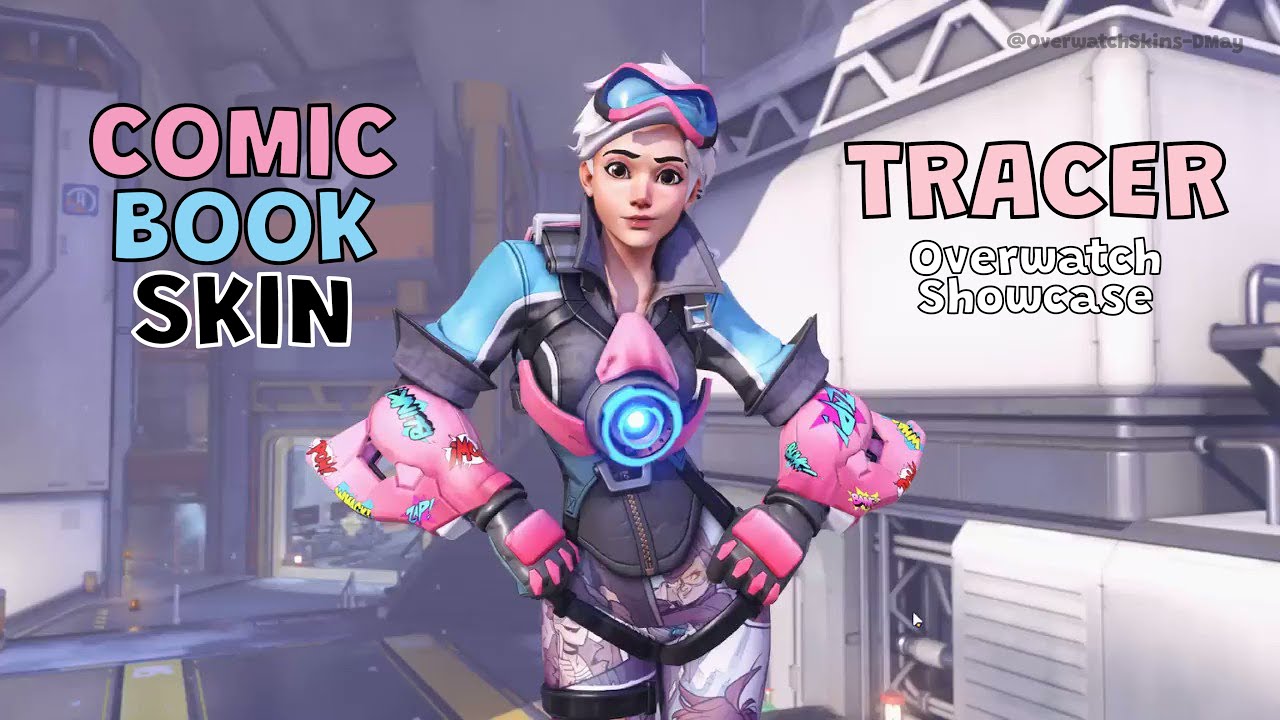 Comic Book Tracer Skin Showcase Overwatch 2 Mega Vault Bundle Youtube