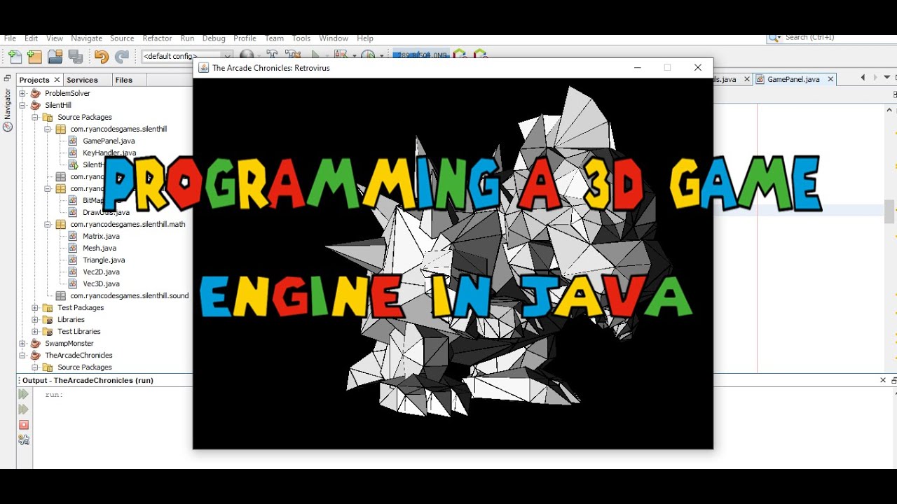 Programming A 3d Game Engine In Java Part 1 Youtube
