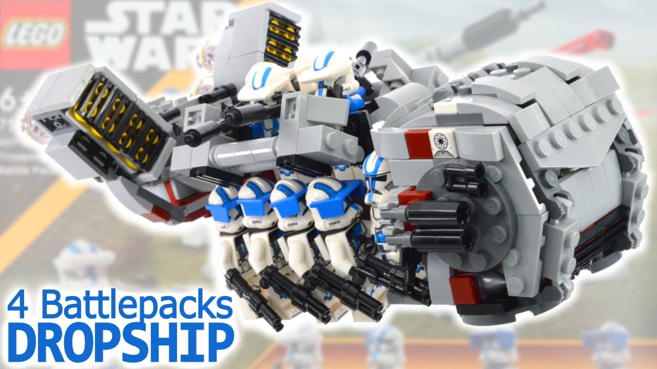501st Legion Air Marauder Dropship Lego 75345 Alternate Build Free