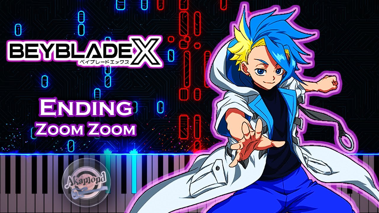 Beyblade X Ed Zoom Zoom Piano Cover And Tutorial Youtube