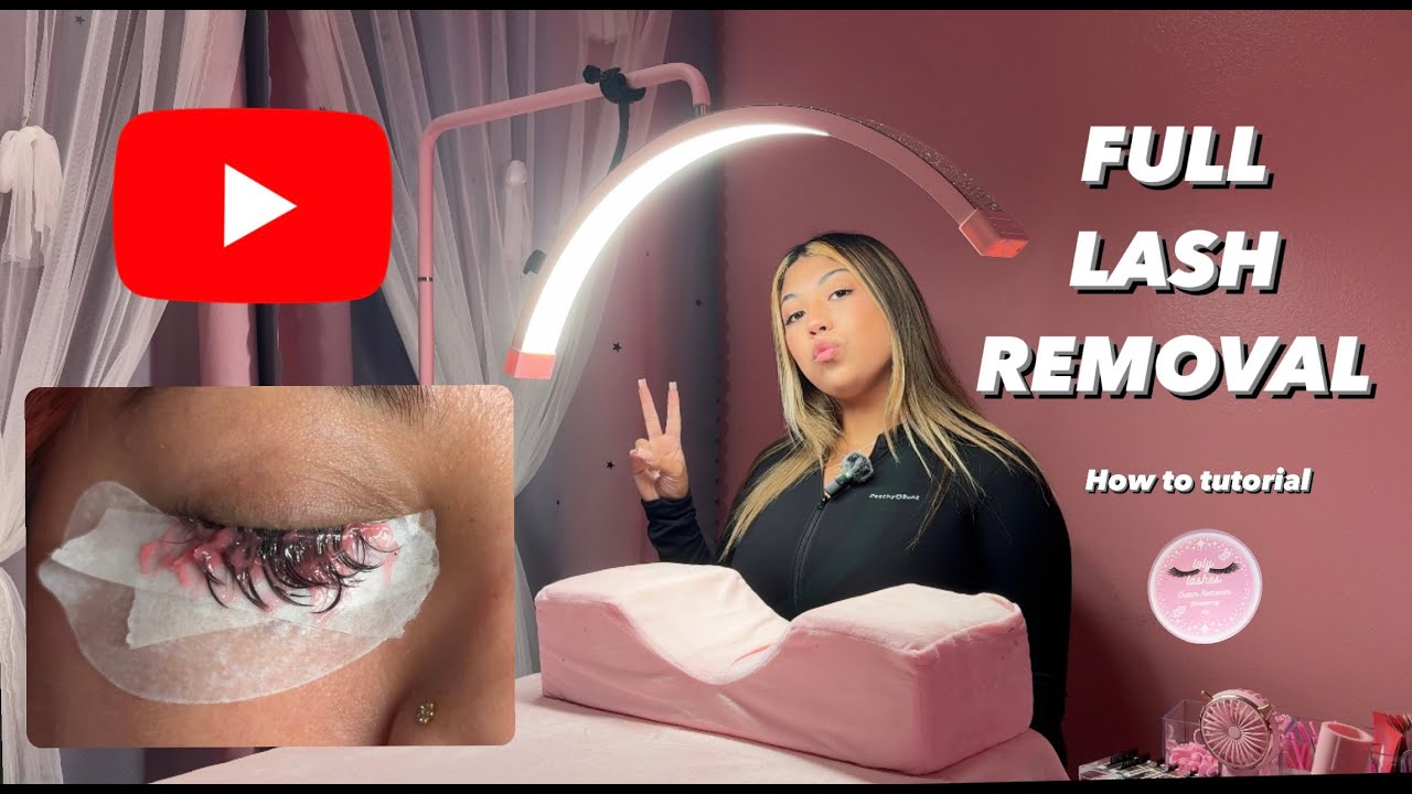 How To Tutorial Full Lash Extension Removal Beginner Lash Artists Youtube