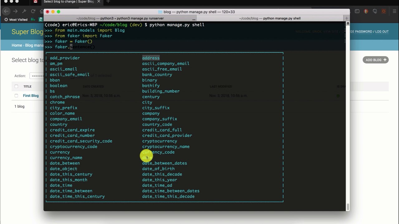 Generating Random Data In Django Youtube