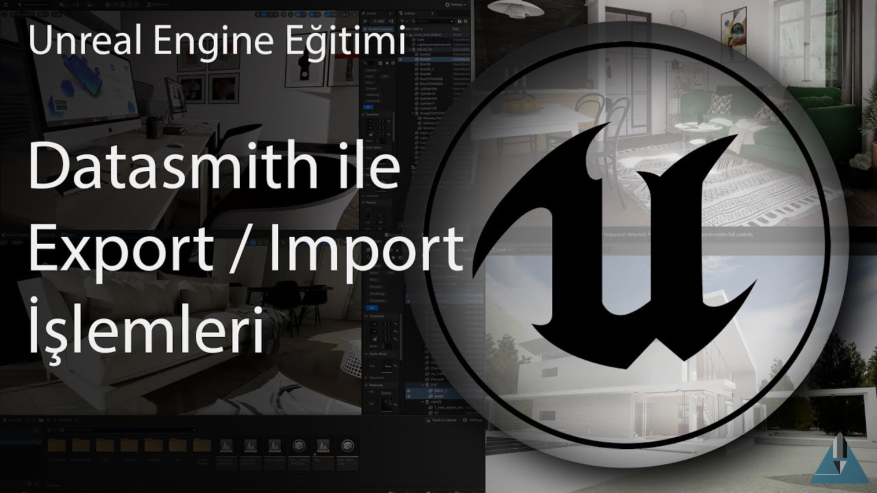 Unreal Eдџitimi Bг Lгјm 4 Ders 2 Datasmith Export Ve Import д еџlemleri
