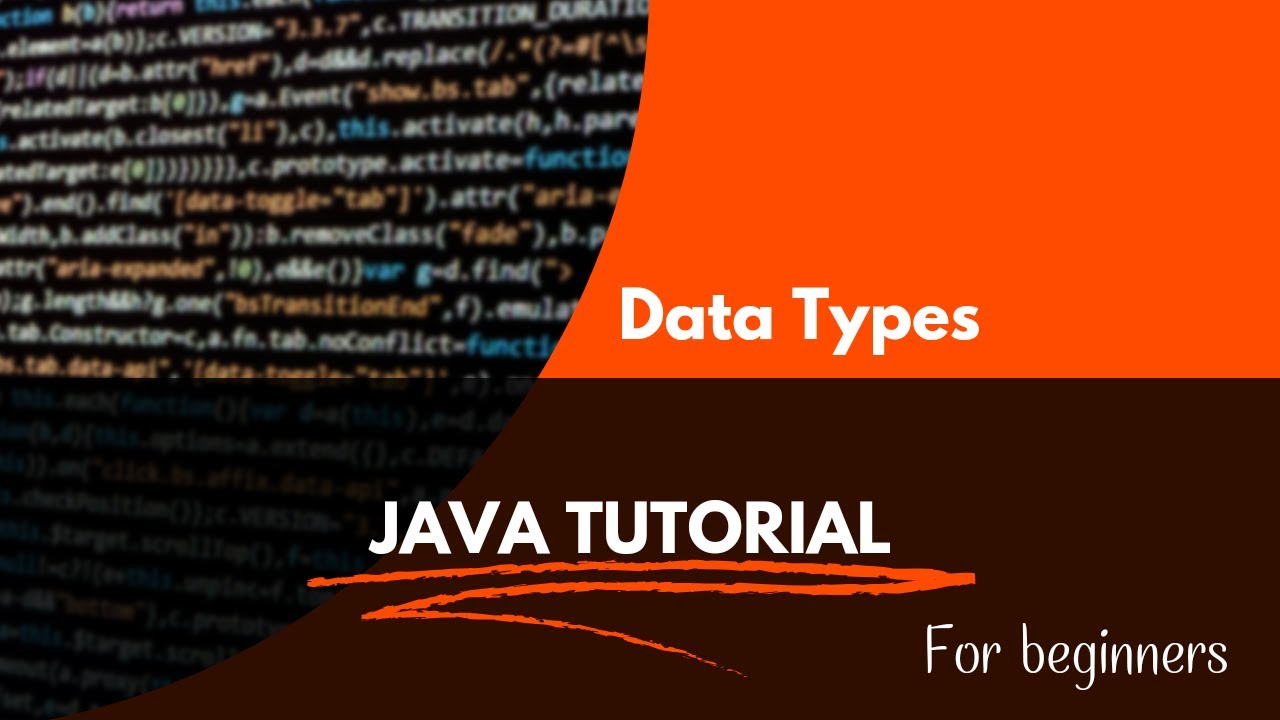Data Types In Java 3 Simple Program Youtube