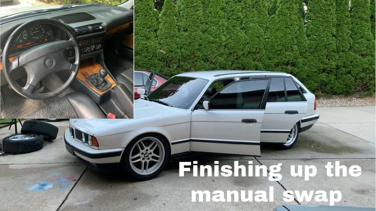 Manual Swapping My E34 Touring Pt 2 This Job Sucks Youtube