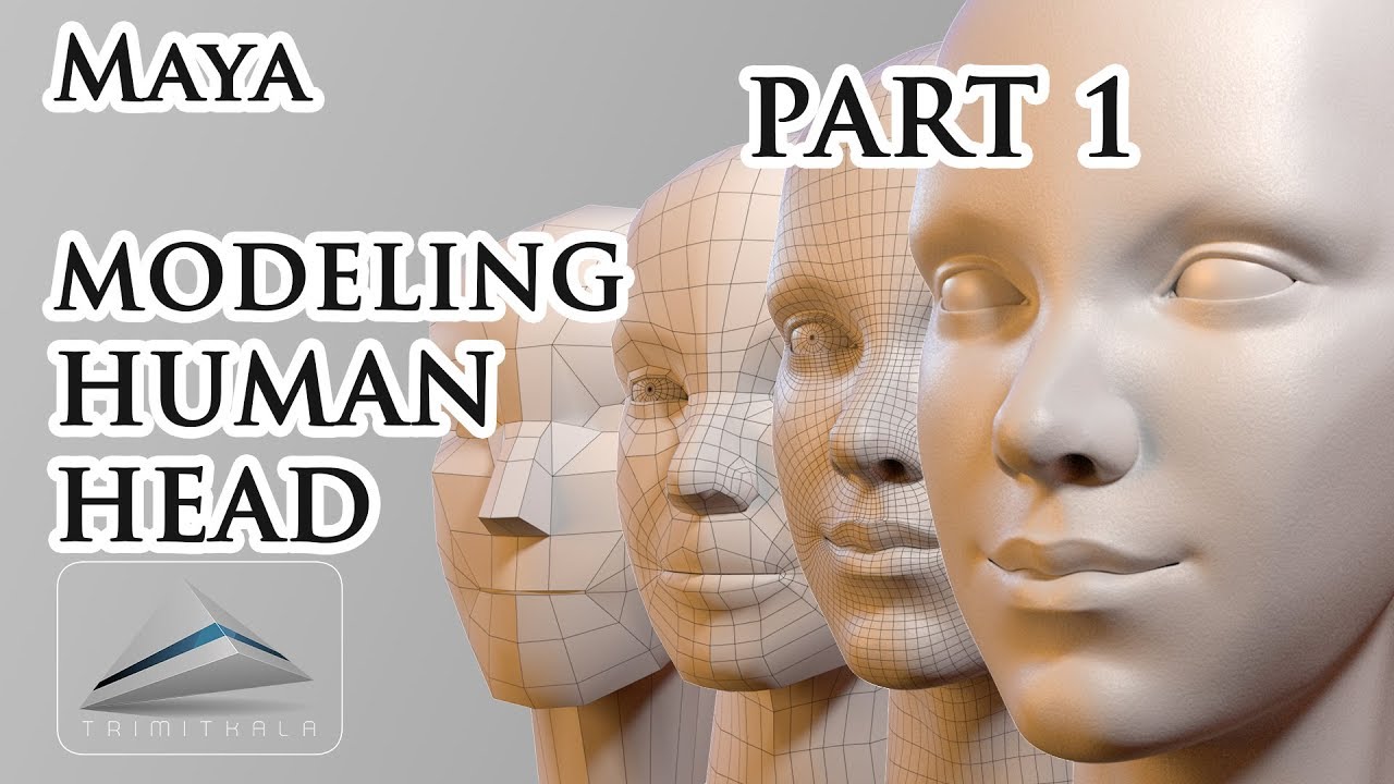 Head Modeling Tutorial Part1 Learn Maya Youtube