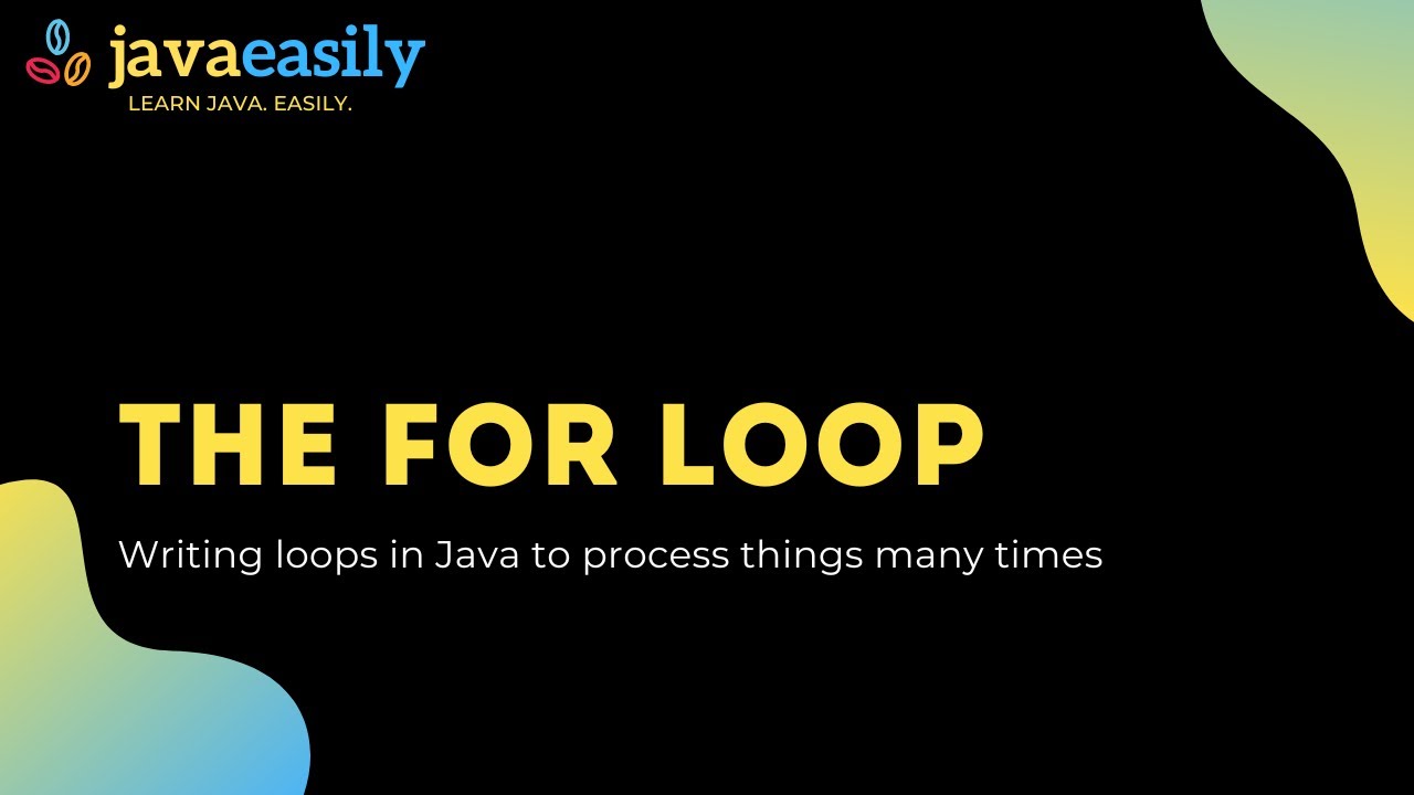 The For Loop Java For Beginners Youtube