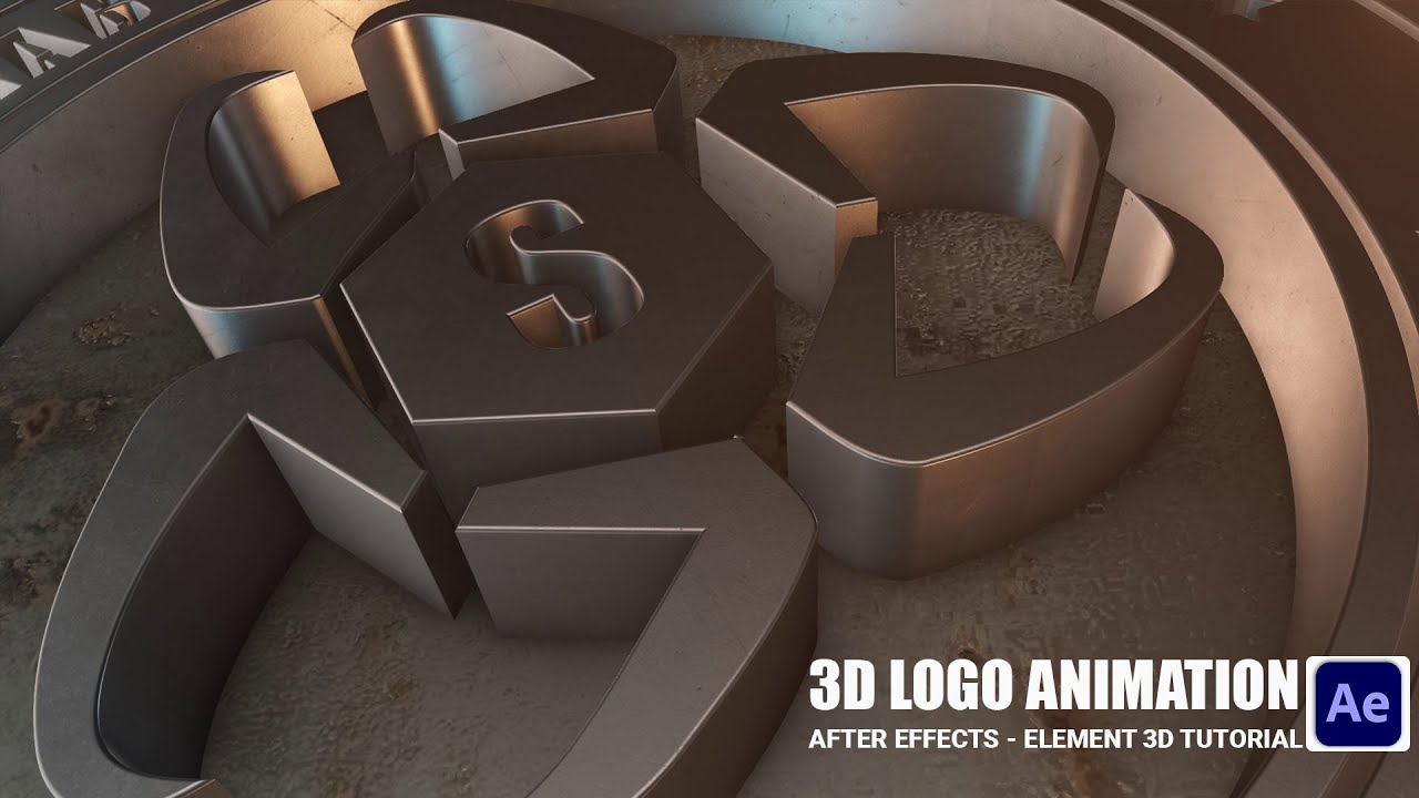 3d Logo Animation Tutorial After Effects Element 3d Youtube