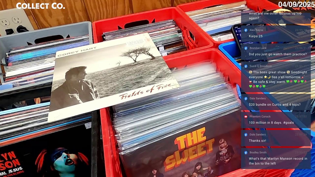 Live Vinyl Record Sale Wednesday 04 09 2025 Youtube