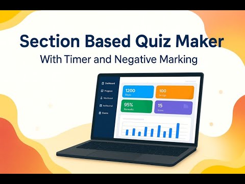 Create Online Section Based Tests And Quizzes With Timer Negative