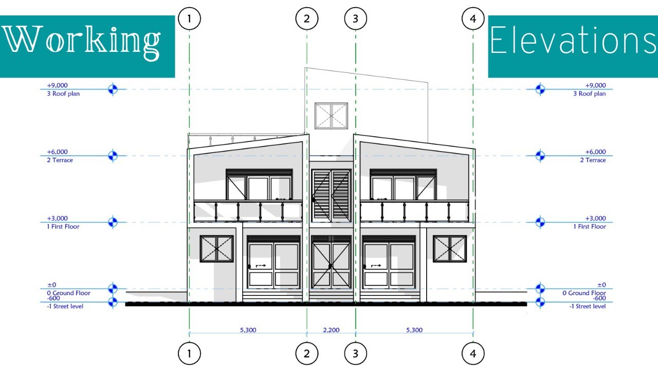 Save Elevations 016 Working Drawings Archicad Youtube