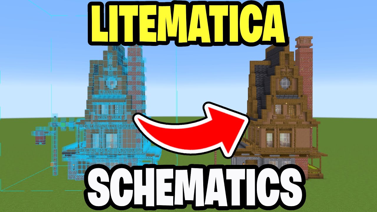 How To Use Schematics In Minecraft Litematica Youtube