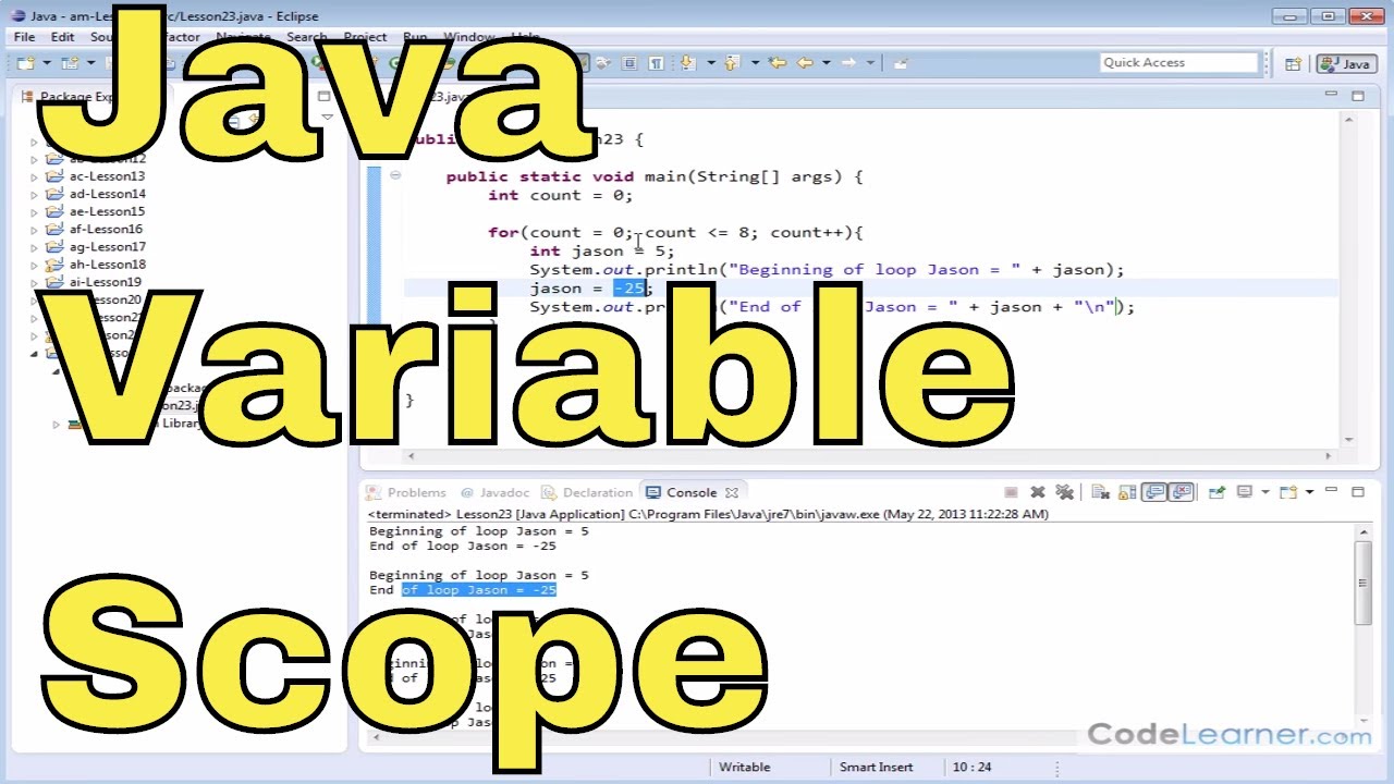 23 Variable Scope And Lifetime In Java Math Tutor Public Gallery