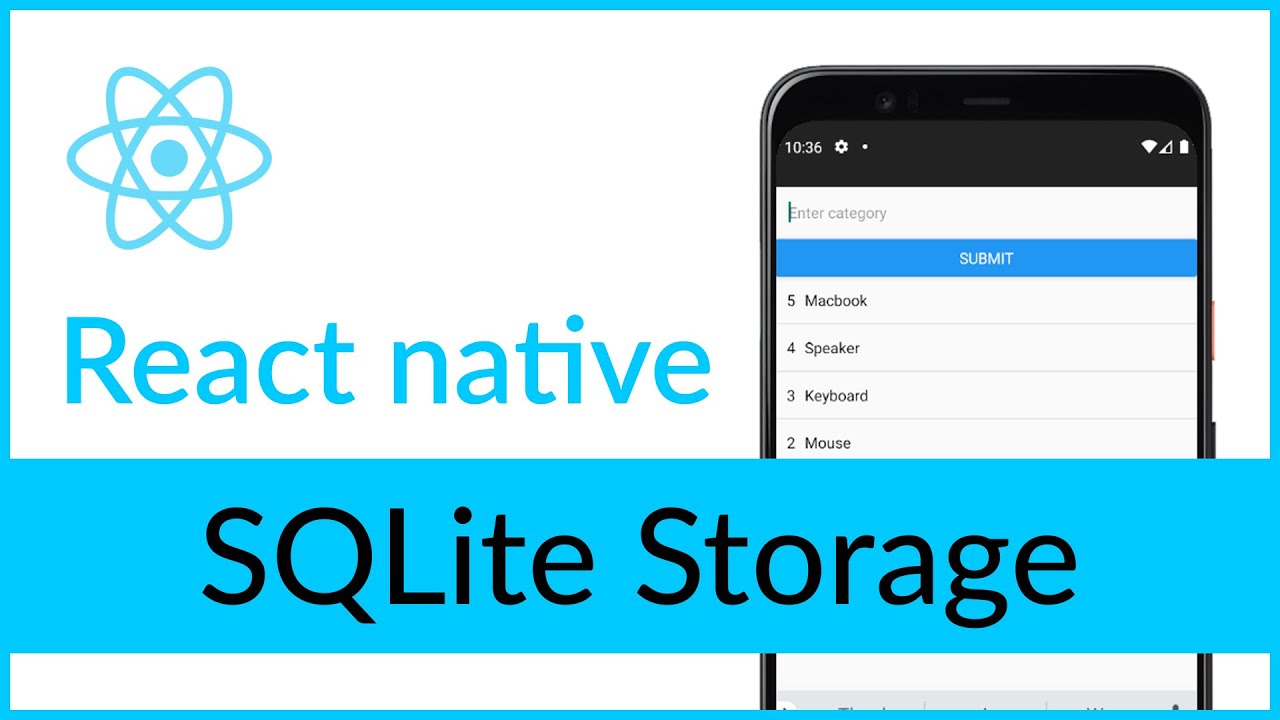 React Native Sqlite Storage Tutorial Youtube