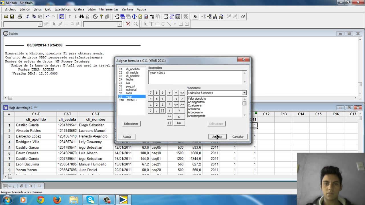 Tutorial Minitab Youtube