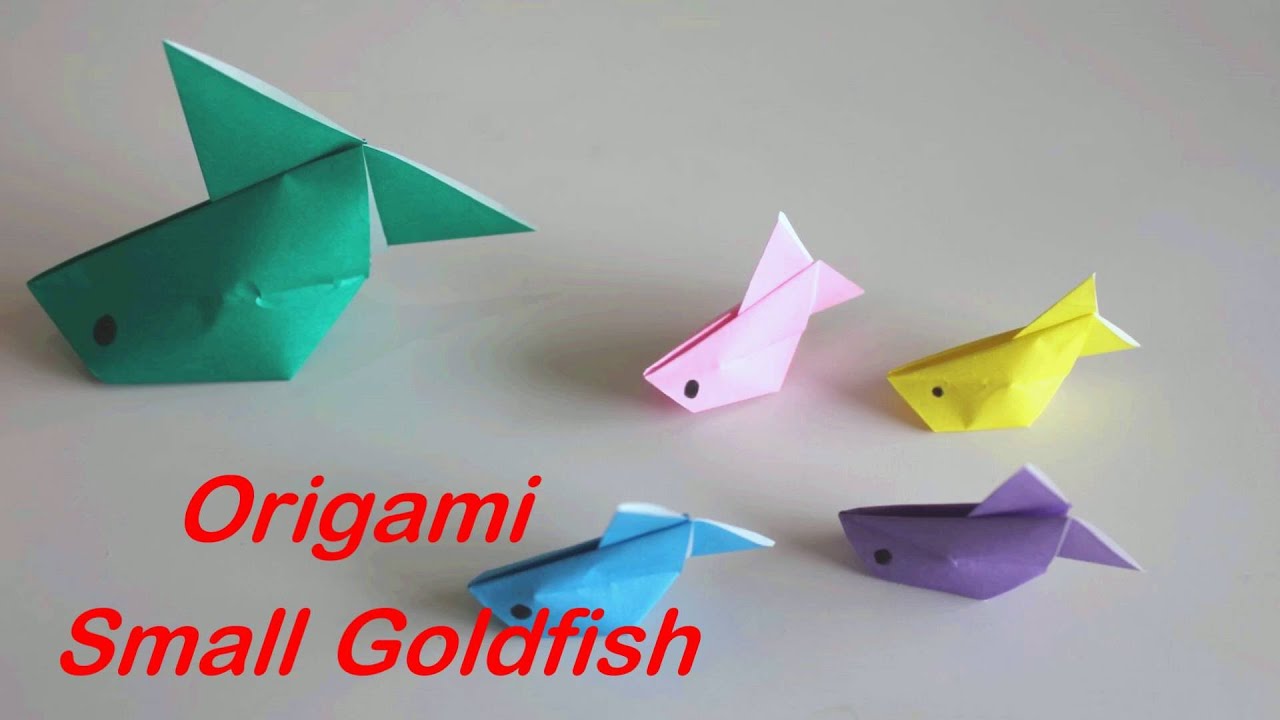 Simple Origami Goldfish Youtube