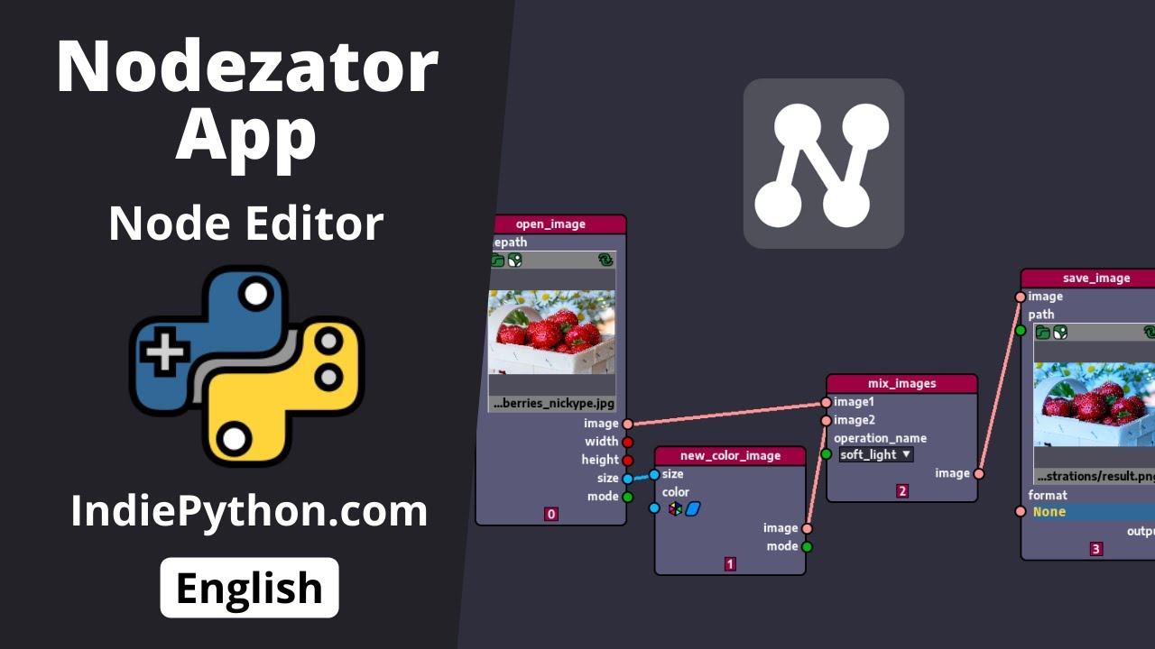 Node Editor In Python Pygame Nodezator App Indie Python Youtube