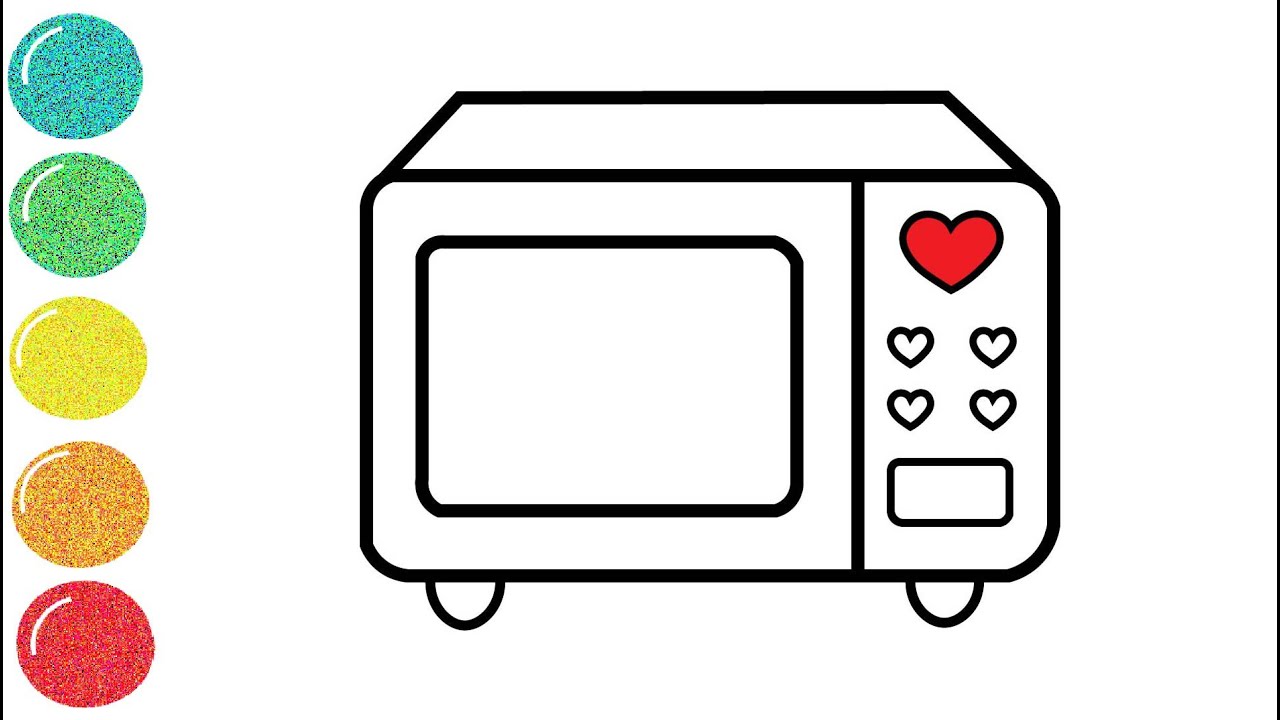 Draw An Oven Easy Drawing For Children Kids Drawing Step By Step