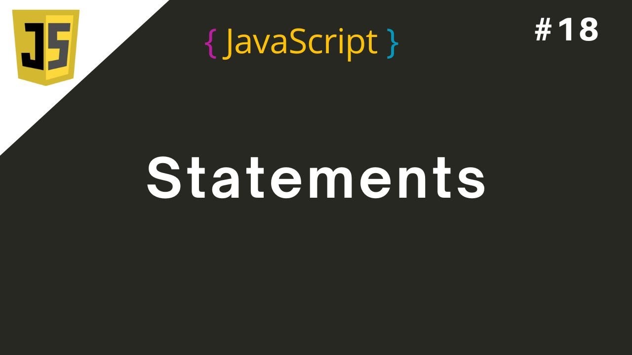 18 Javascript Statements Youtube