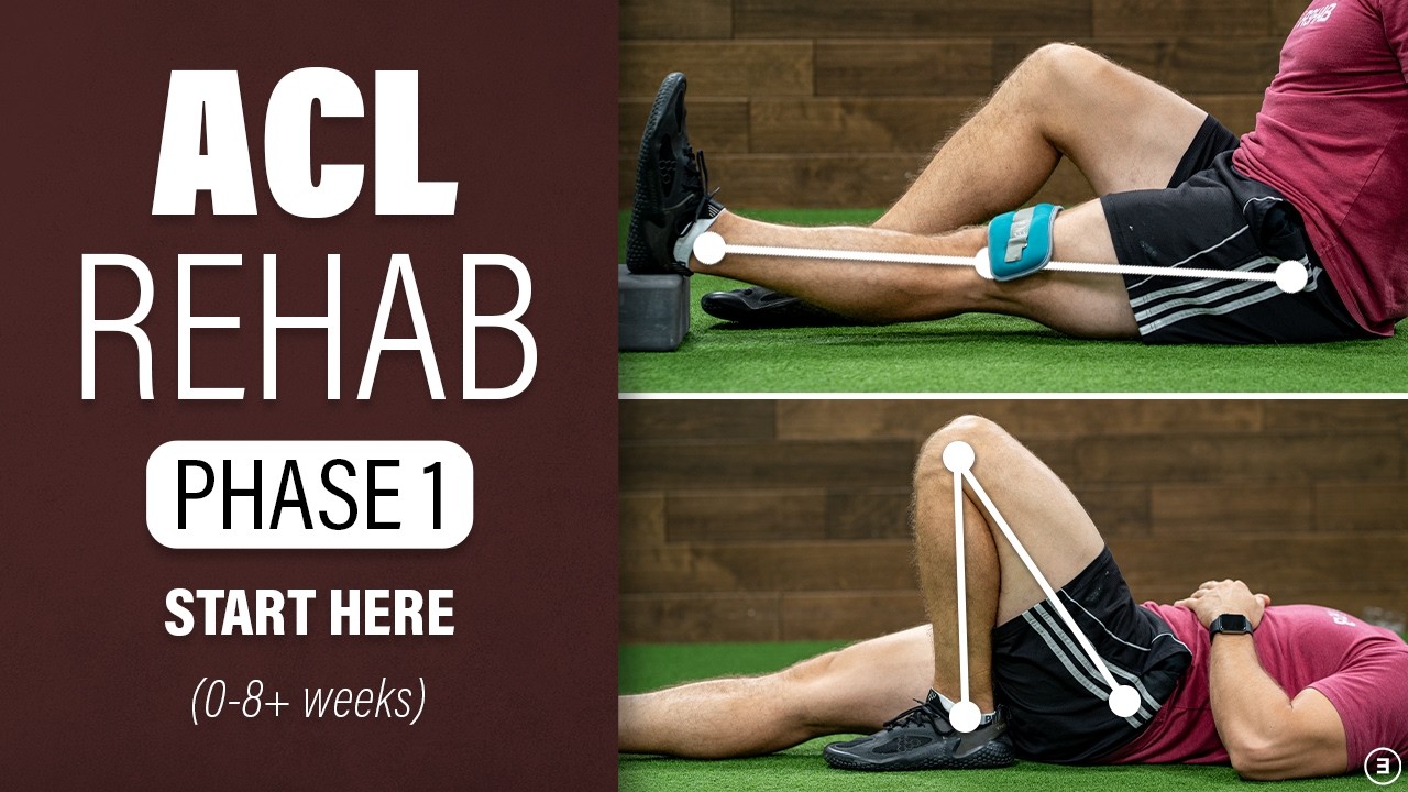 Acl Rehab Phase 1 0 To 8 Weeks Education Strengthening Range