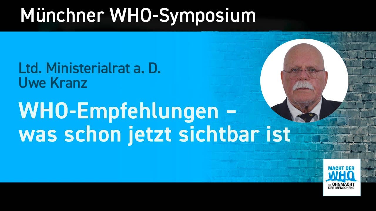 Münchner Who Symposium Uwe G Kranz Youtube