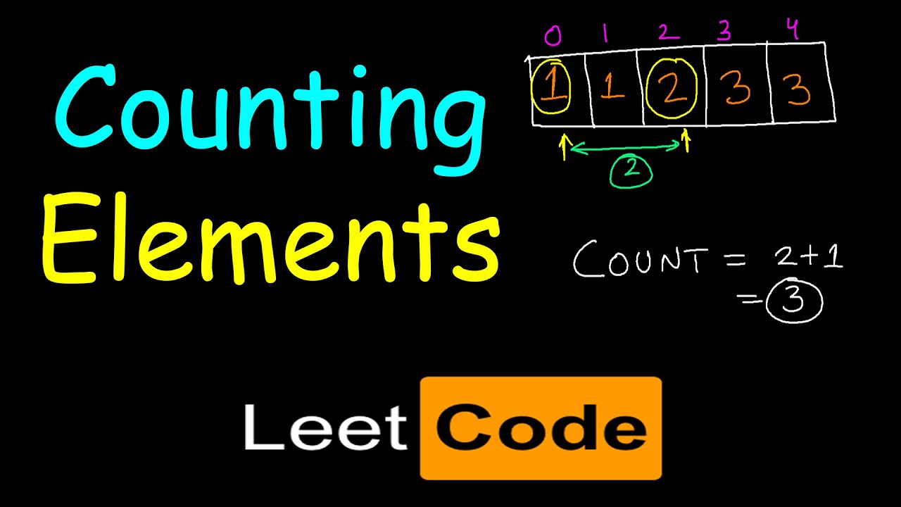 Counting Elements Leetcode Youtube