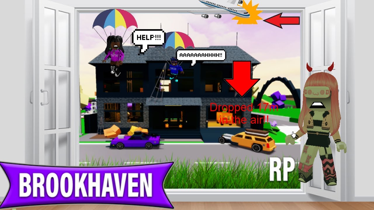 We Crash Landed In Brookhaven Roblox Brookhaven Rp Youtube