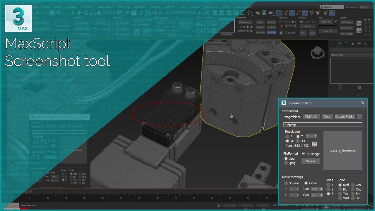 3ds Max Maxscript Screenshot Tool Youtube