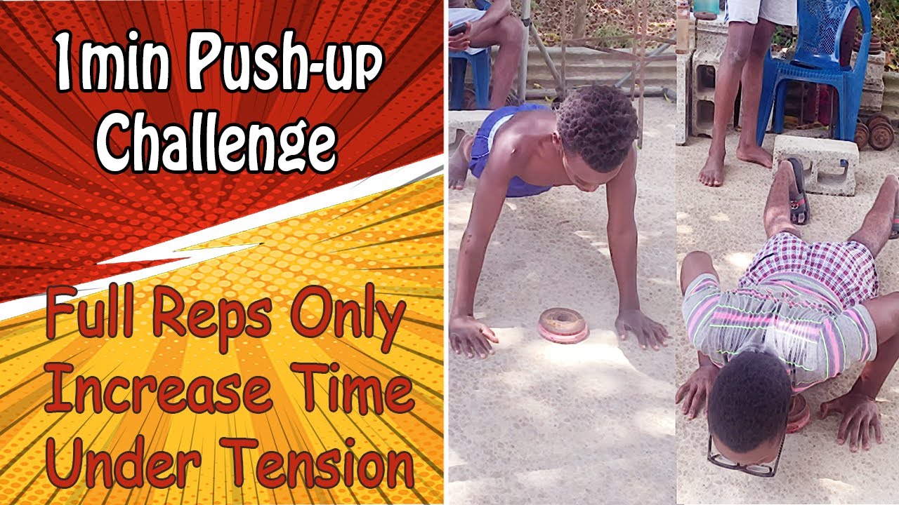 1min Push Ups Challenge Youtube