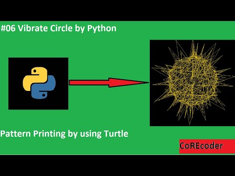 Vibrate Circle Pattern By Using Turtle Python Pattern 06 Use Of