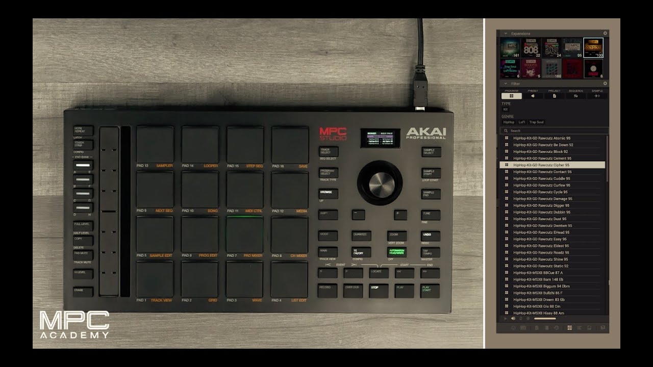 How To Build Drumkits On Mpc Studio Youtube